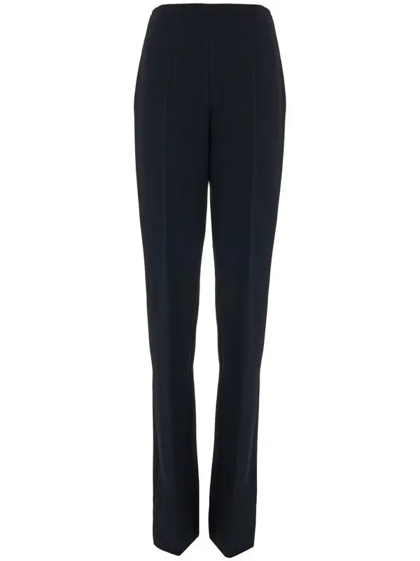 FERRAGAMO Straight-leg Pleated Trousers - Black