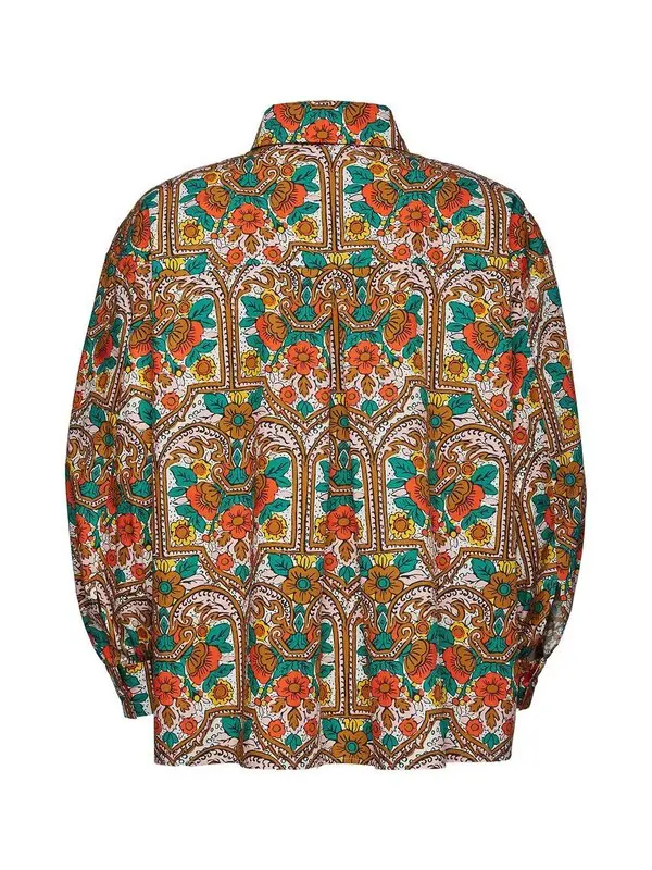La DoubleJ Poet Printed Shirt - Brown