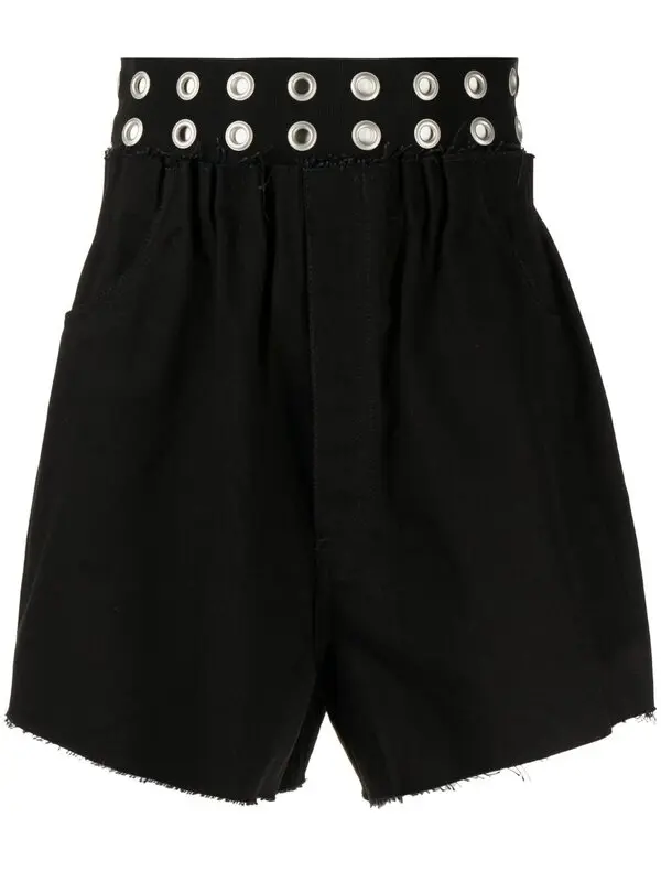 Raf Simons Eyelet-detail Denim Shorts