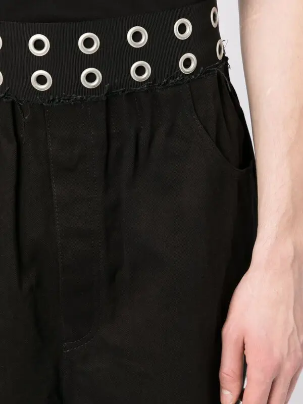 Raf Simons Eyelet-detail Denim Shorts