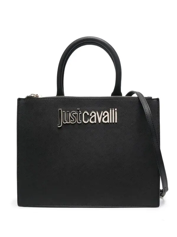 Roberto Cavalli Logo Plaque Tote Bag