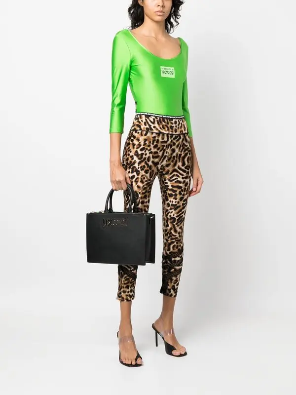 Roberto Cavalli Logo Plaque Tote Bag