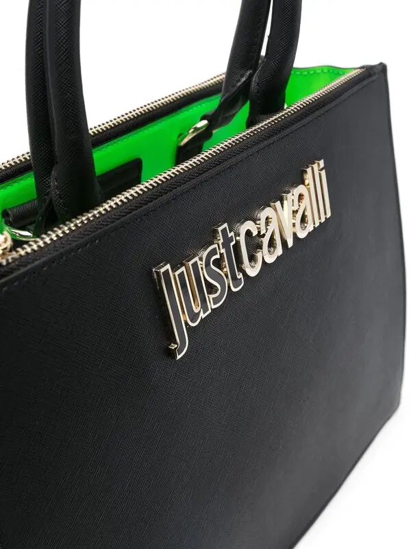 Roberto Cavalli Logo Plaque Tote Bag