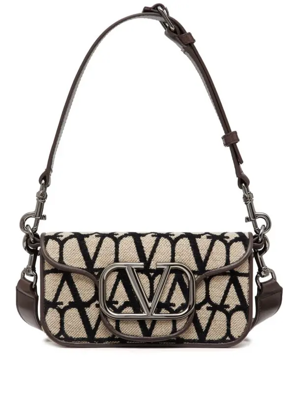 Valentino Garavani Monogram Shoulder Bag - Neutrals