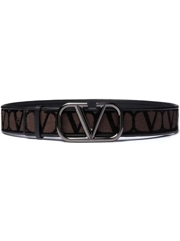 Valentino Garavani Toile Iconographe Belt - Brown