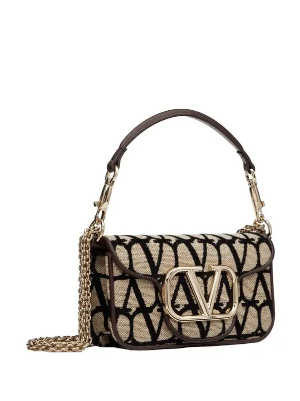 Valentino Garavani Small Lòco Toile Iconographe Shoulder Bag