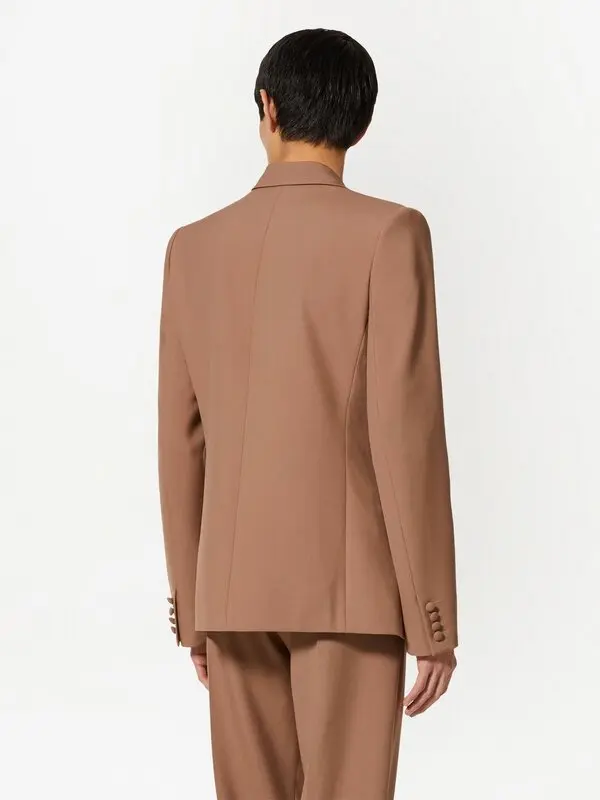 Valentino Garavani Logo-patch Single-breasted Blazer
