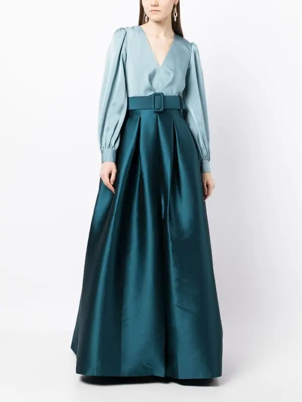 Sachin & Babi Zoe Belted Gown