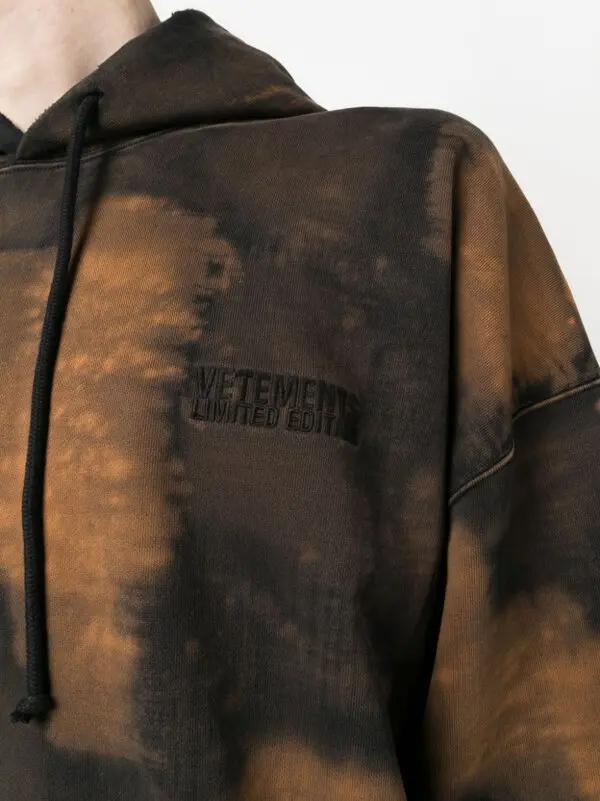Vetements Overbleached Cotton Hoodie