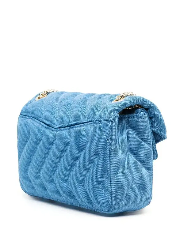 Sandro Quilted Shoulder Bag - Blue