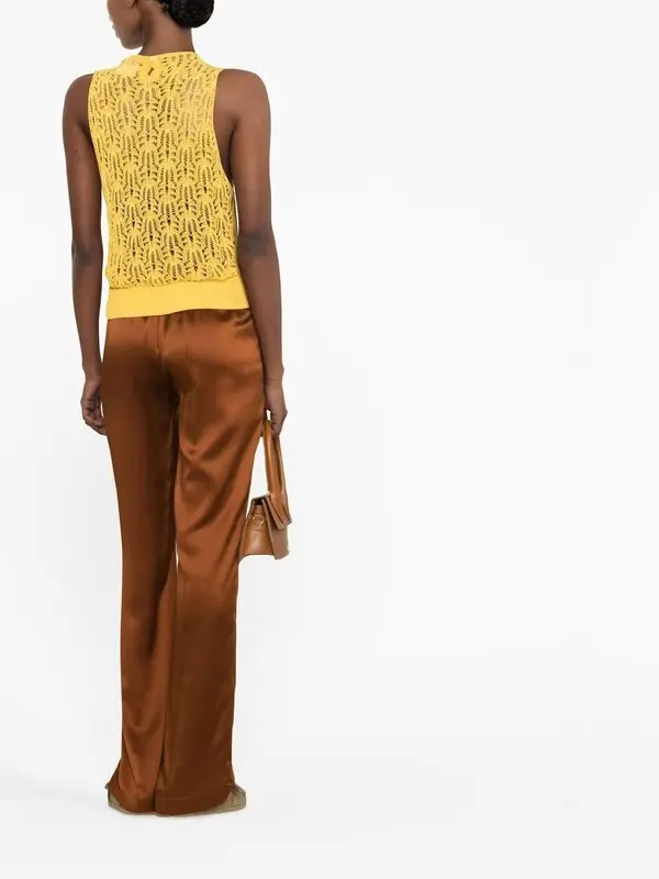 Stella McCartney Sleeveless Pointelle-knit Top