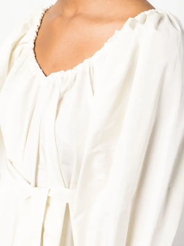 PATOU Tiered Maxi Dress - Neutrals