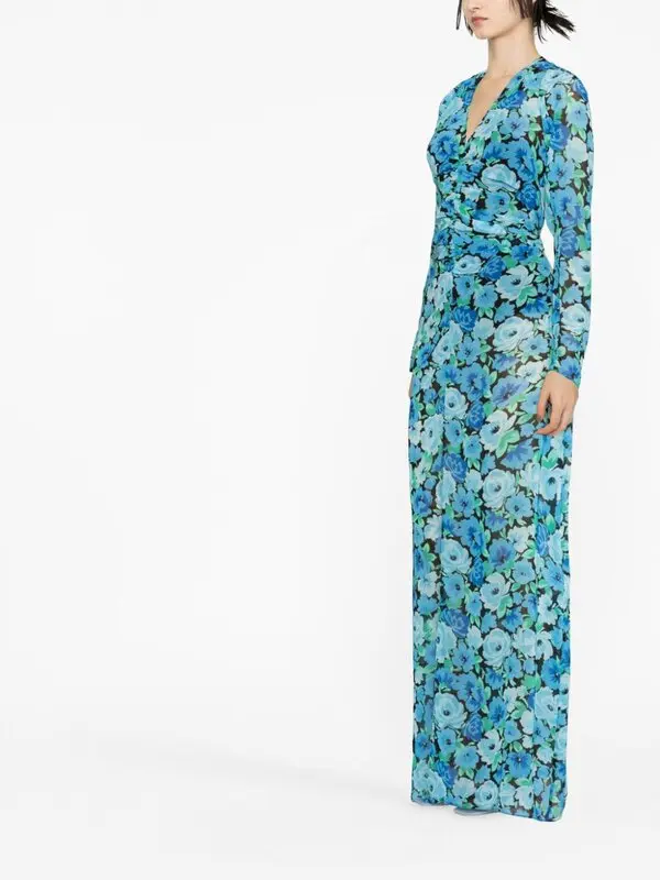 ROTATE BY BIRGER CHRISTENSEN Floral-print Maxi Dress