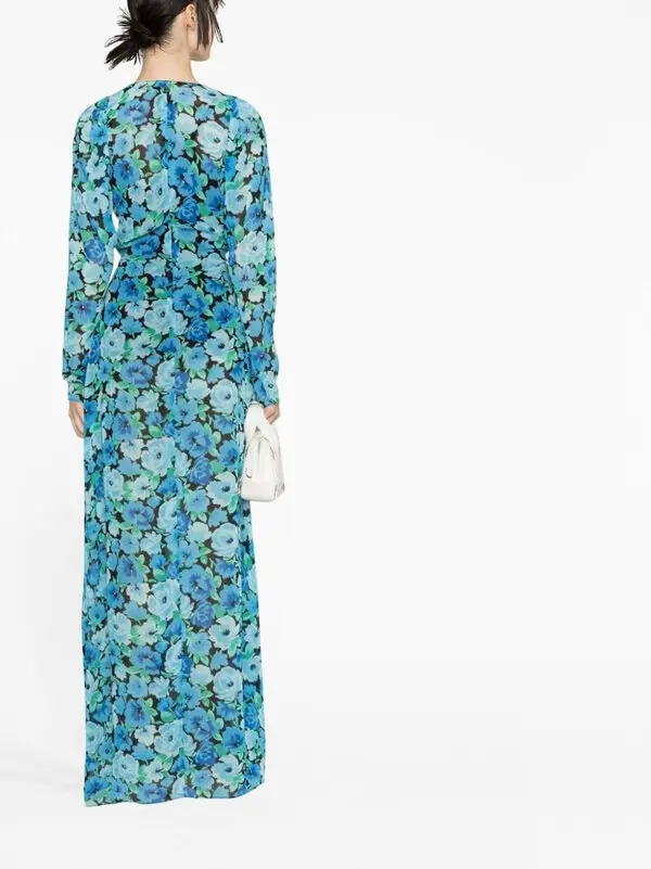 ROTATE BY BIRGER CHRISTENSEN Floral-print Maxi Dress
