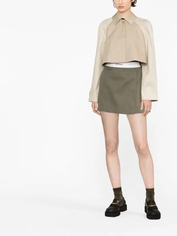Palm Angels Cropped Trench Coat