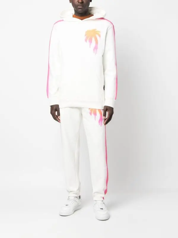 Palm Angels Sprayed Palm Cotton Track Pants
