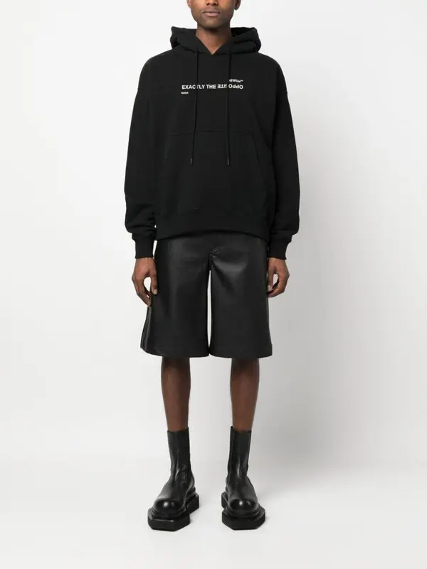 Off-White Slogan-print Drawstring Hoodie