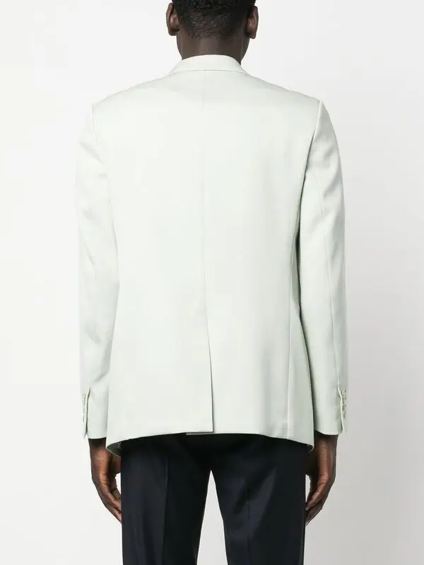 LANVIN Single-breasted Wool Blazer - Green