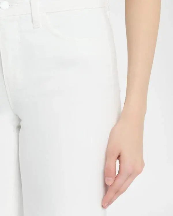 L & APOS;AGENCE L'agence Clayton High-rise Wide-leg Jeans - Blanc