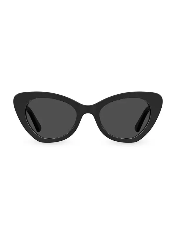 Moschino Mos147/S Logo 51mm Cat-Eye Sunglasses - Black Grey  display picture 1