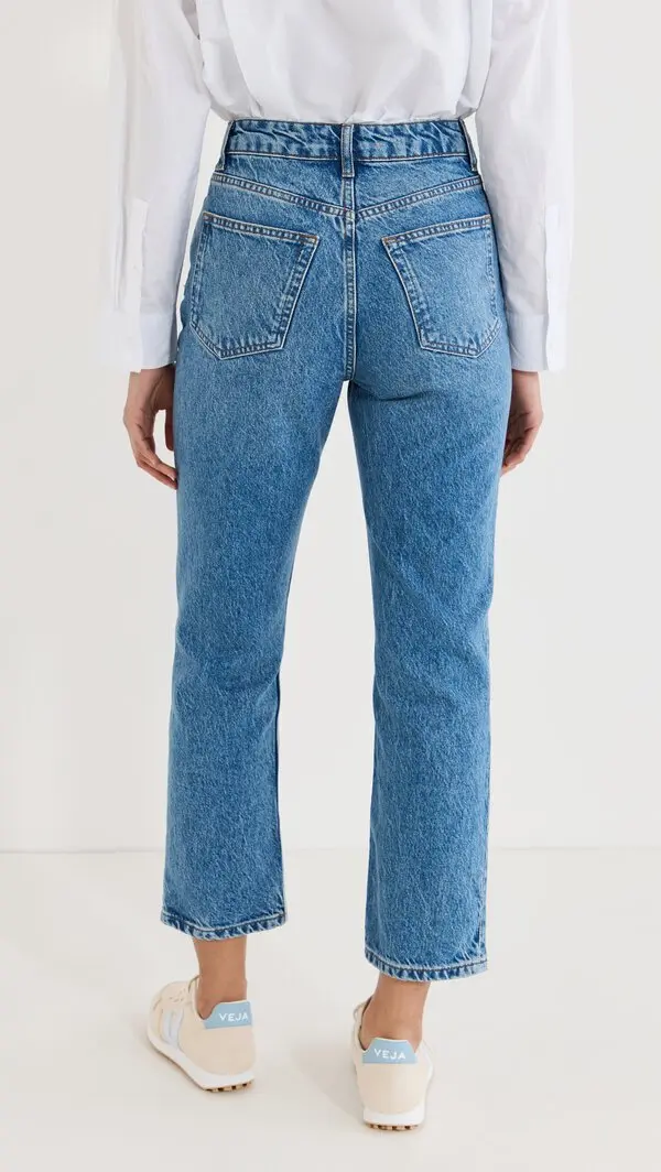 REFORMATION Cynthia High Rise Straight Cropped Jeans