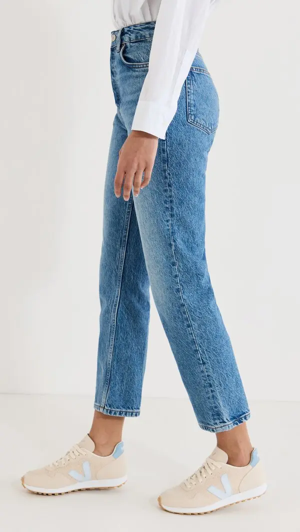 REFORMATION Cynthia High Rise Straight Cropped Jeans