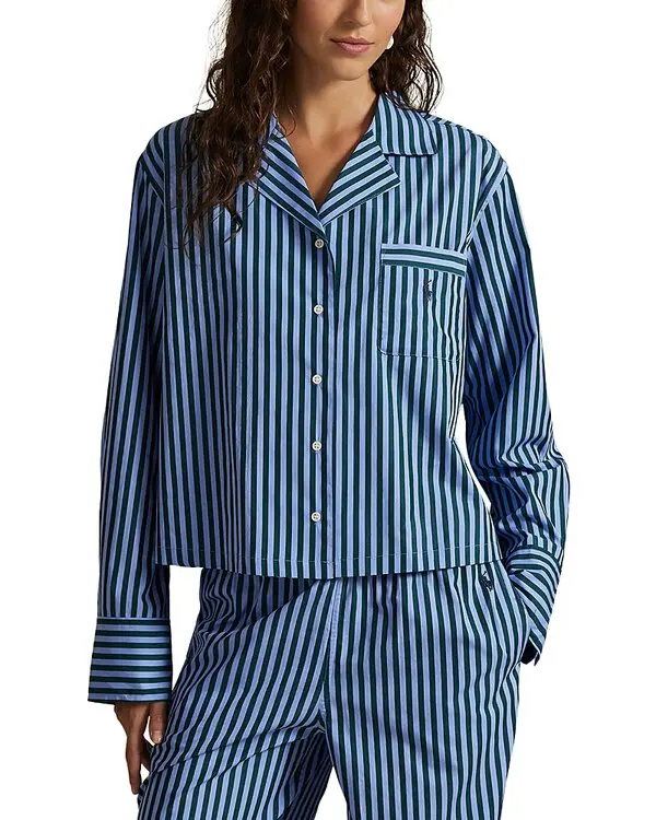 Polo Ralph Lauren Bailey Striped Pajama Set - Chambray Blue