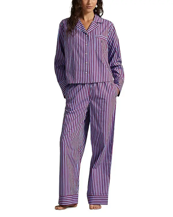 Polo Ralph Lauren Bailey Striped Pajama Set - Raspberry Radiance