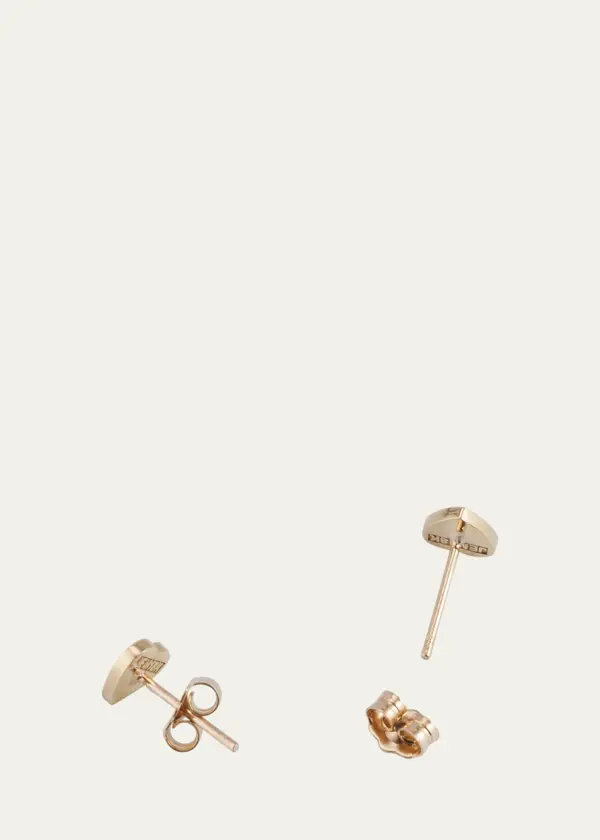 JENNIFER MEYER 18k Plain Heart Stud Earrings