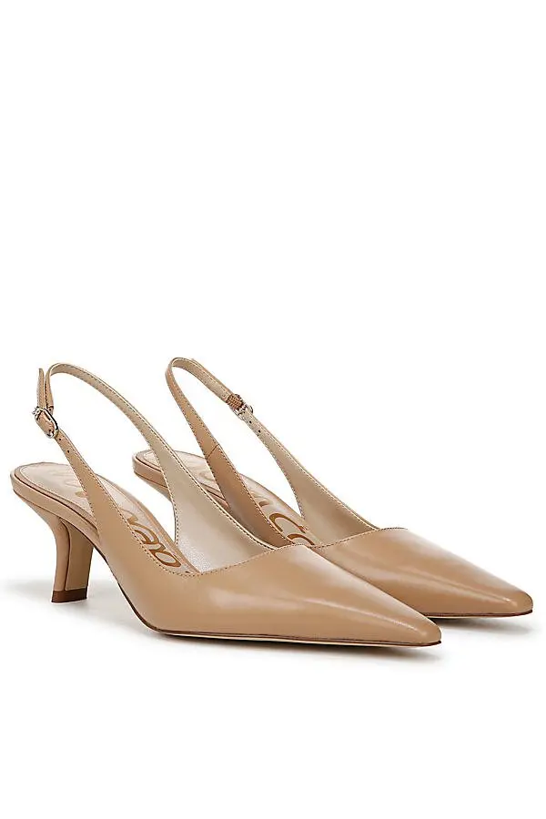 Sam Edelman Bianka Slingback Heels - Tan