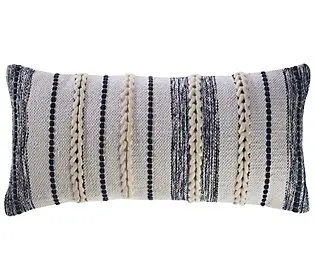 OX BAY TRADING CO. Ox Bay Braided Contemporary Lumbar Throw Pillow - One-color