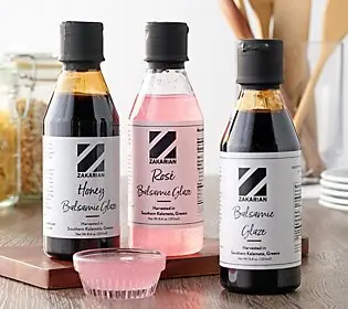 GEOFFREY ZAKARIAN Set Of 3 Balsamic Glazes - One-color