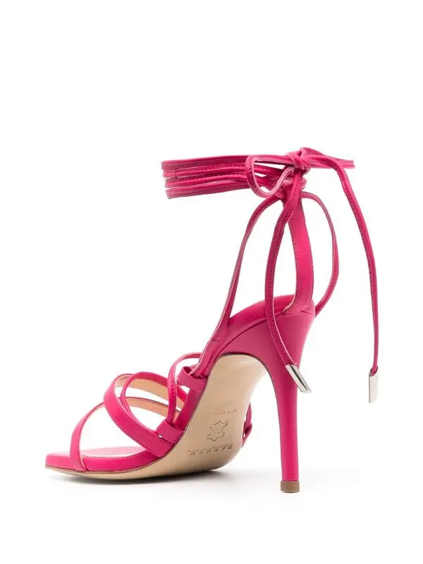 P.a.r.o.s.h Leather Ankle-tie Sandals