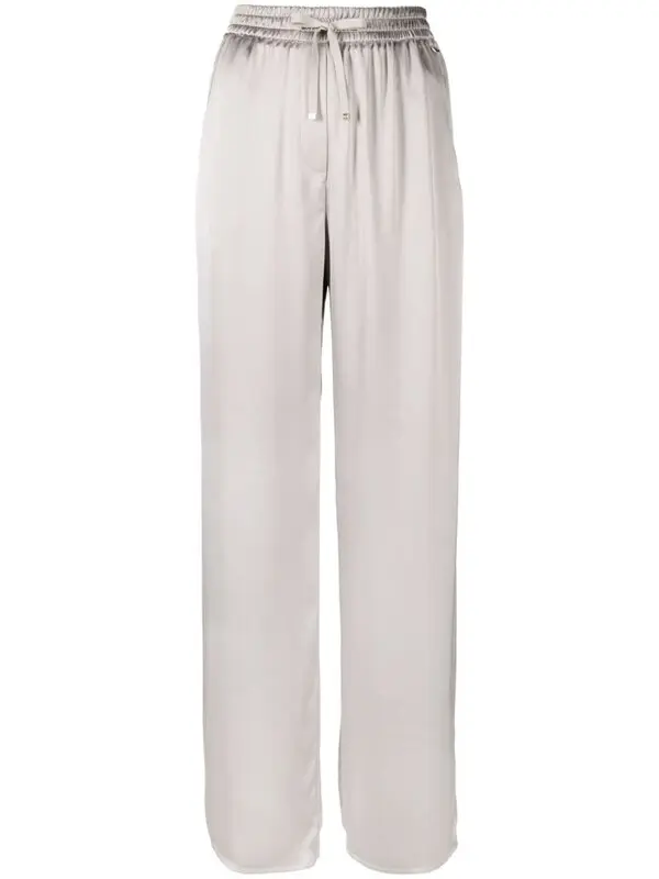 Herno Shiny Palazzo Pants - Neutrals