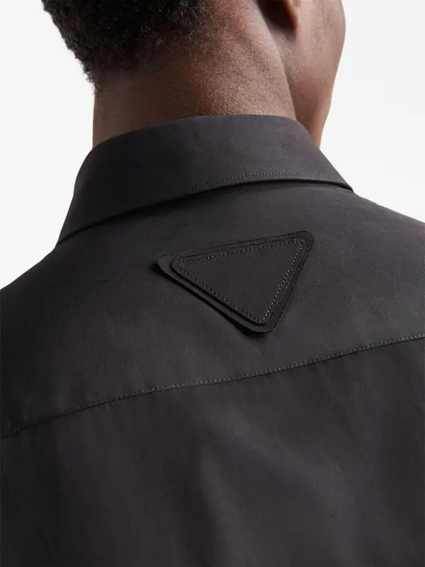 Prada Long-sleeved Cotton Shirt - Black