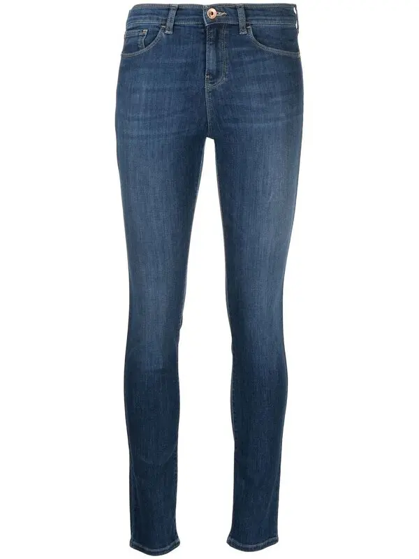 Emporio Armani Skinny-cut Jeans - Blue