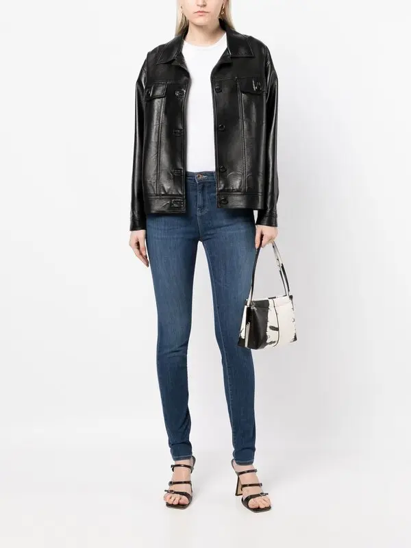 Emporio Armani Skinny-cut Jeans - Blue