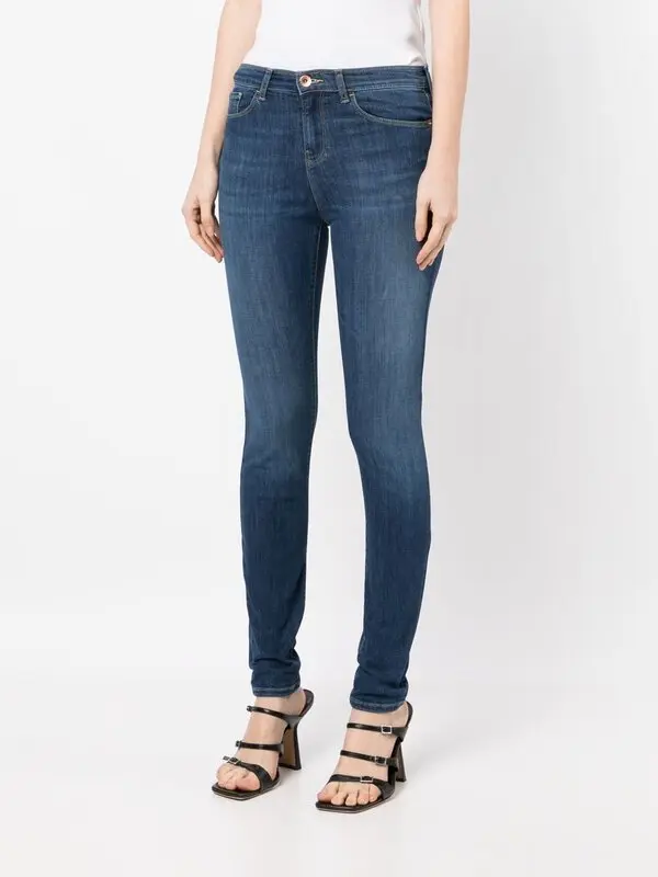 Emporio Armani Skinny-cut Jeans - Blue