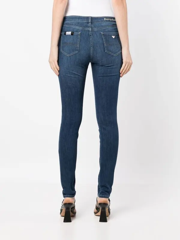 Emporio Armani Skinny-cut Jeans - Blue