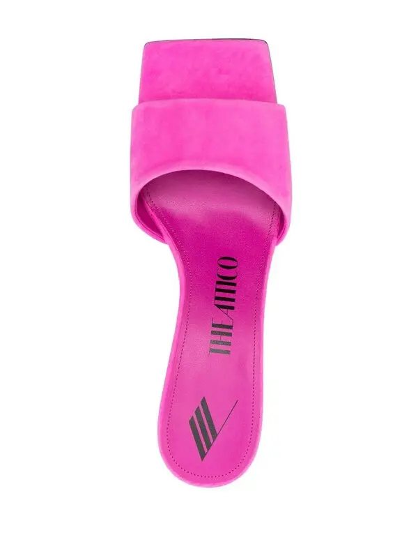 Attico Cheope Suede Sandals - Pink