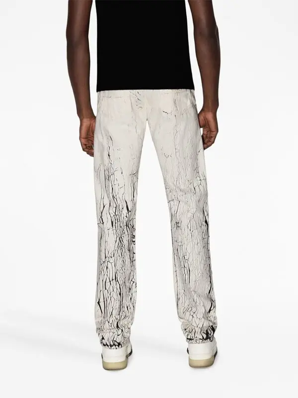 Amiri Mud Crack Straight-leg Jeans