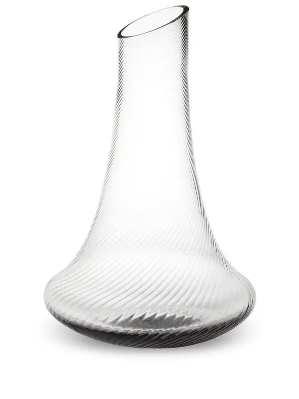 Dolce & Gabbana Murano Glass Curved Wine Carafe - White