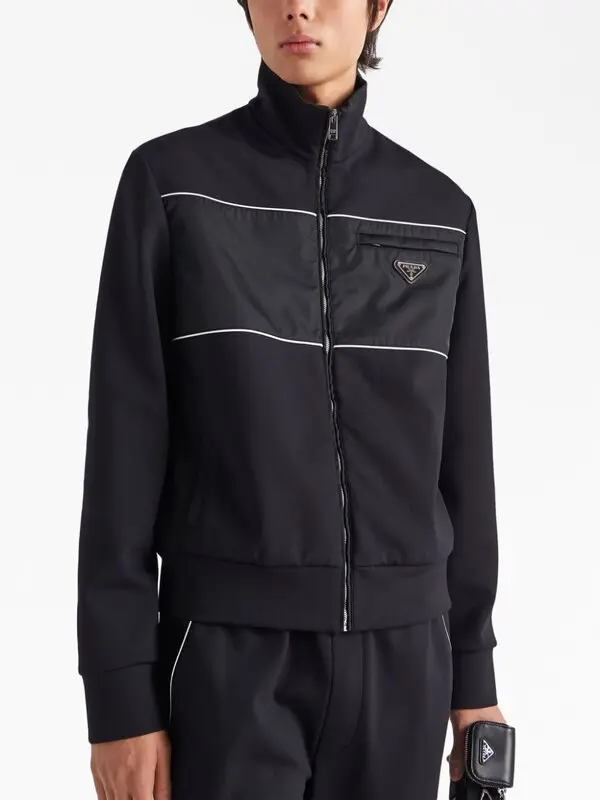 【Take※※※49】PRADA BOMBER JAKET 3点SET-3 Prada Triangle-Logo Blouson Jacket In Black | Editorialist