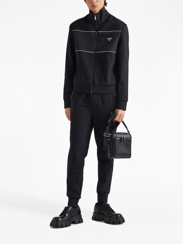 Prada Sweatpants With Re-nylon Details - Black