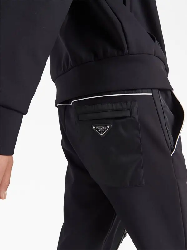 Prada Sweatpants With Re-nylon Details - Black