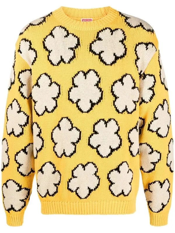 Kenzo Boke Flower Cotton Jumper - Yellow