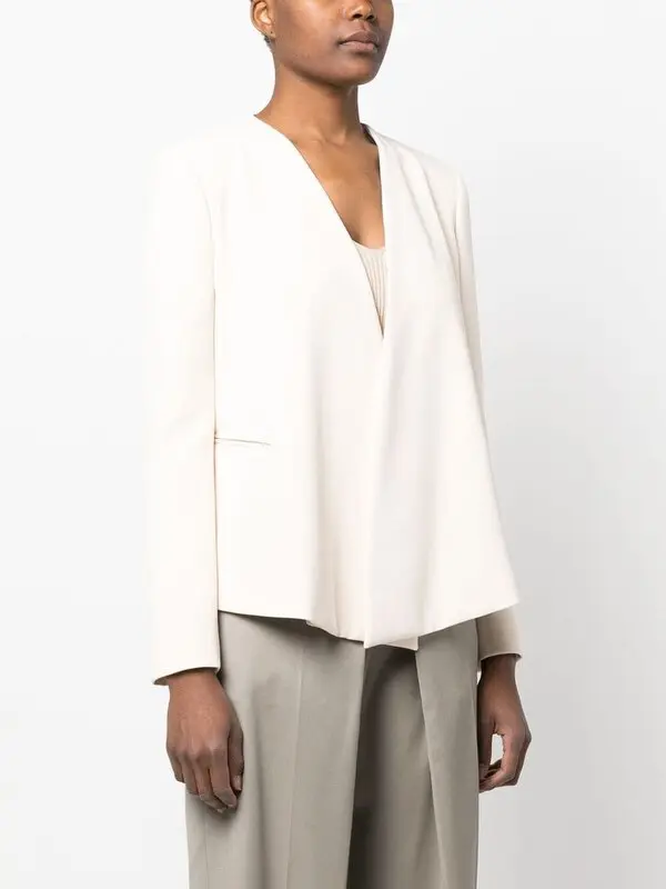TWINSET Open-front Crêpe Cady Blazer
