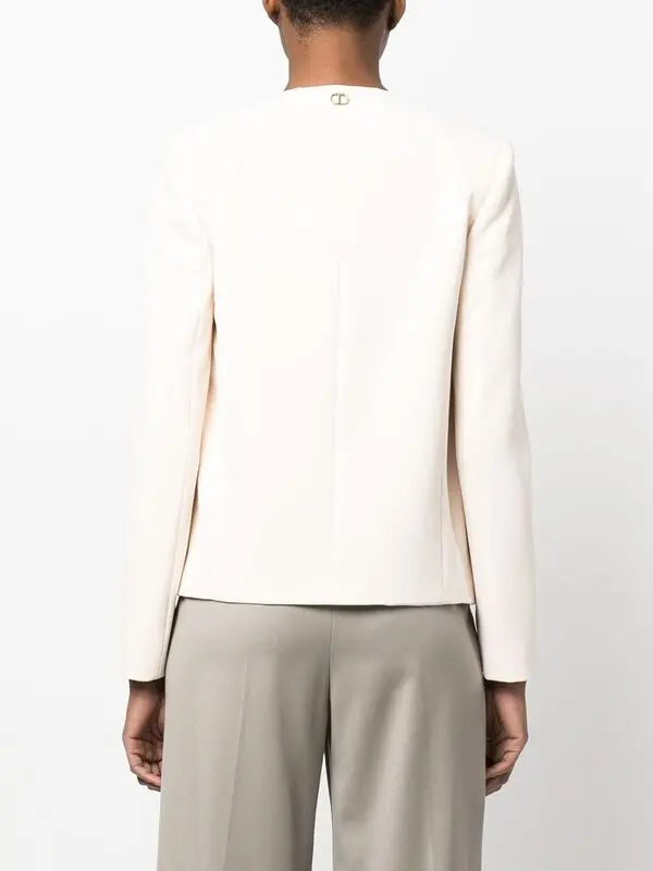 TWINSET Open-front Crêpe Cady Blazer