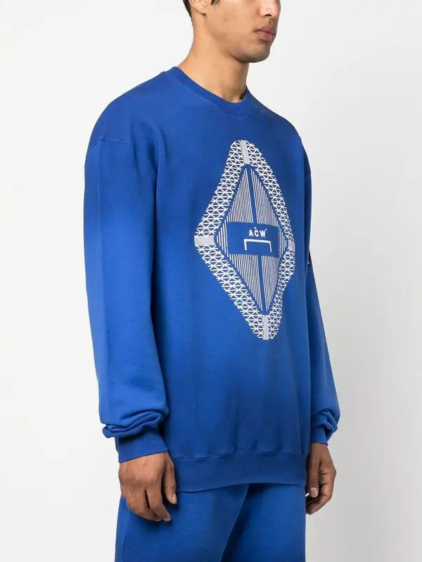 A-COLD-WALL* Gradient Logo-print Sweatshirt - Blue