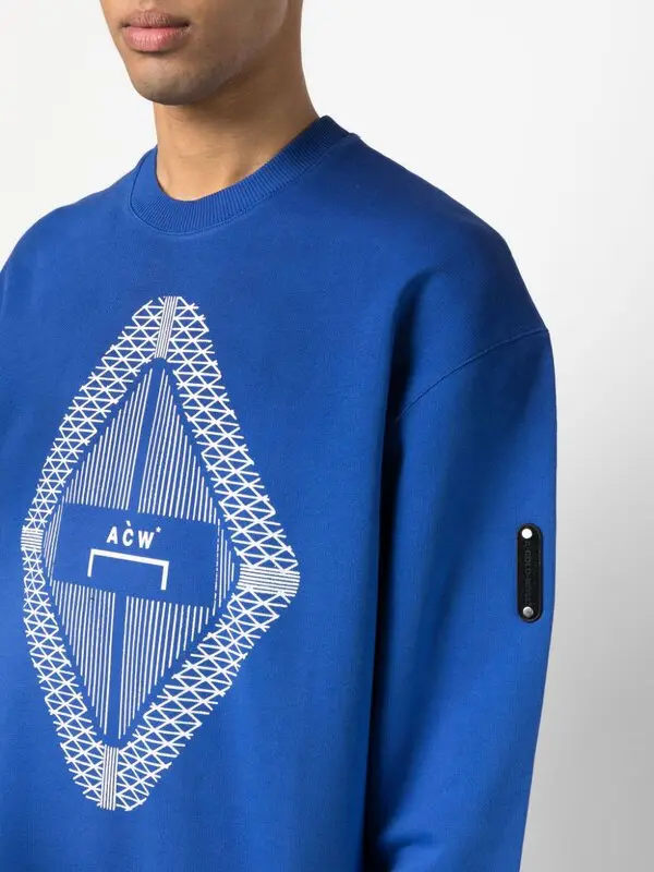 A-COLD-WALL* Gradient Logo-print Sweatshirt - Blue
